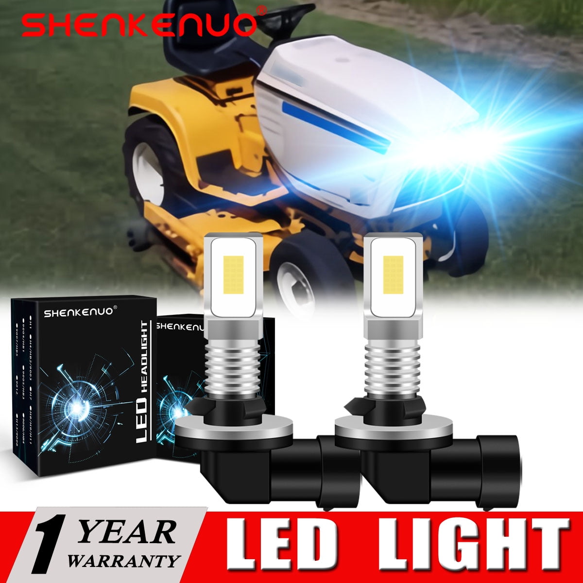SHENKENUO 2X bulbs for Cub Cadet 7284 tractor, Volunteer 747 WT, 925 ...