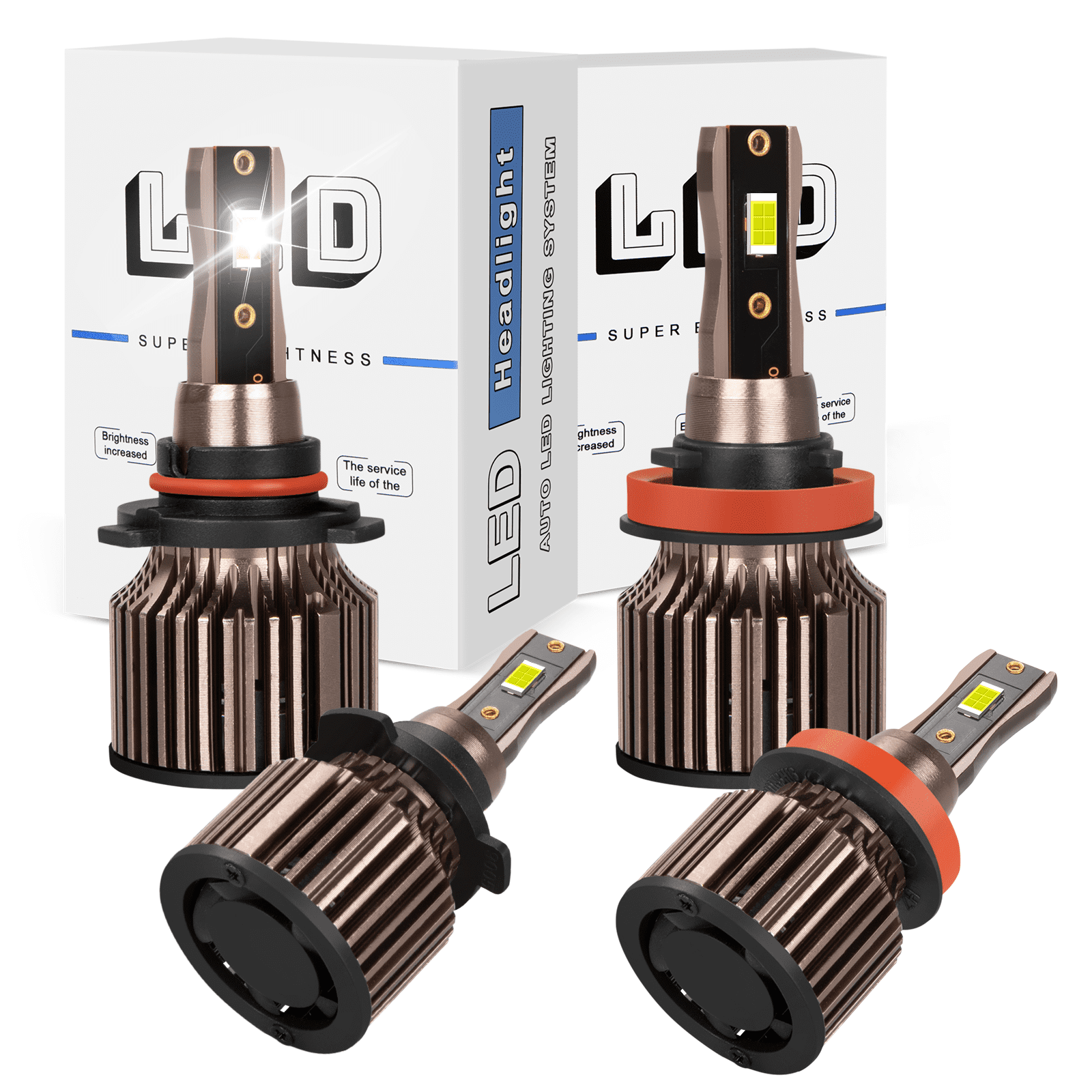 SHENKENUO FOR Peterbilt 579 587 Trucks High/Low Beam 9005+H11 LED ...