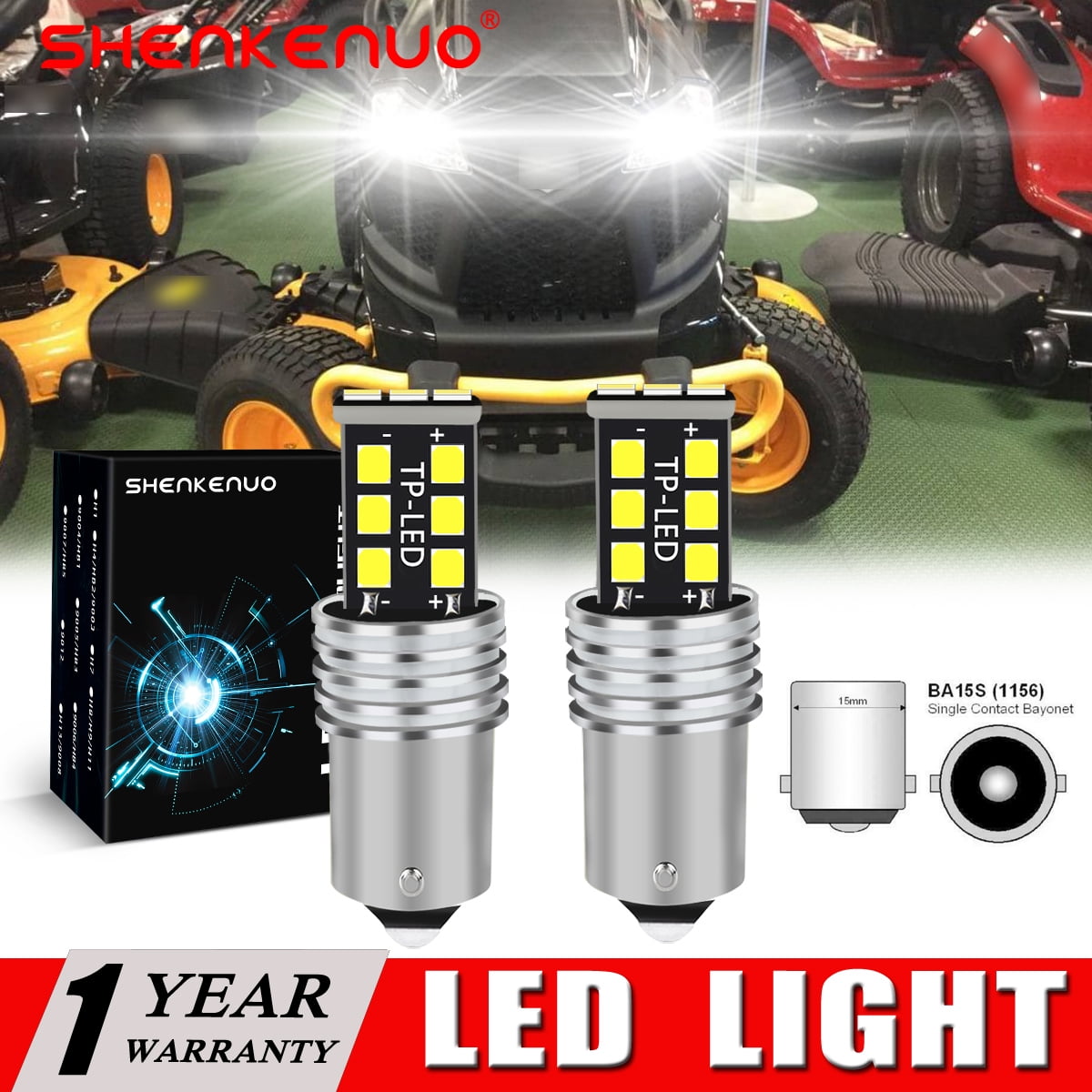 SHENKENUO For Craftsman GT2300 GT5000 GT6000 garden tractor bulbs 2X ...
