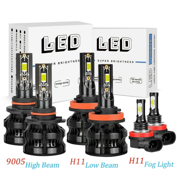 SHENKENUO For Ford ESCAPE 2017-2020 LED Headlight Bulbs,9005 High Beam ...