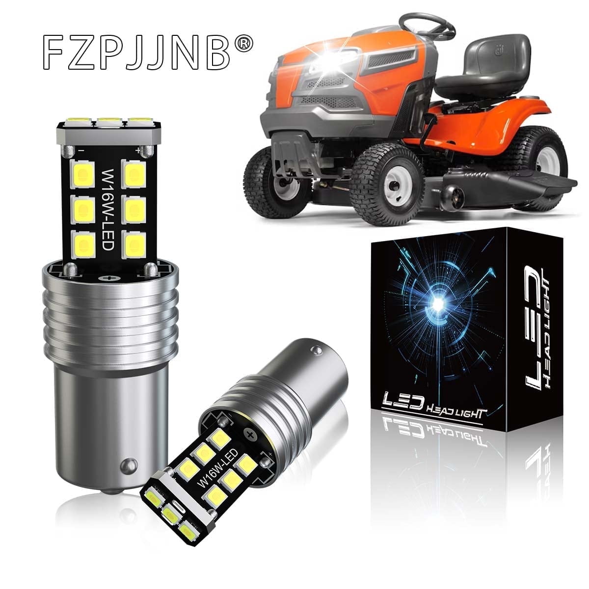 FZPJJNB 1156 White LED 6000K Automotive Bulb Fits Husqvarna 960450051 ...