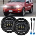 SHENKENUO PAIR DOT 7" Inch LED Headlights DRL Turn Signal Combo For ...