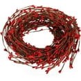 SHENSHA 128 Feet 60 PCS Red Pip Berry Garland, Ply Pip Berry Garland ...