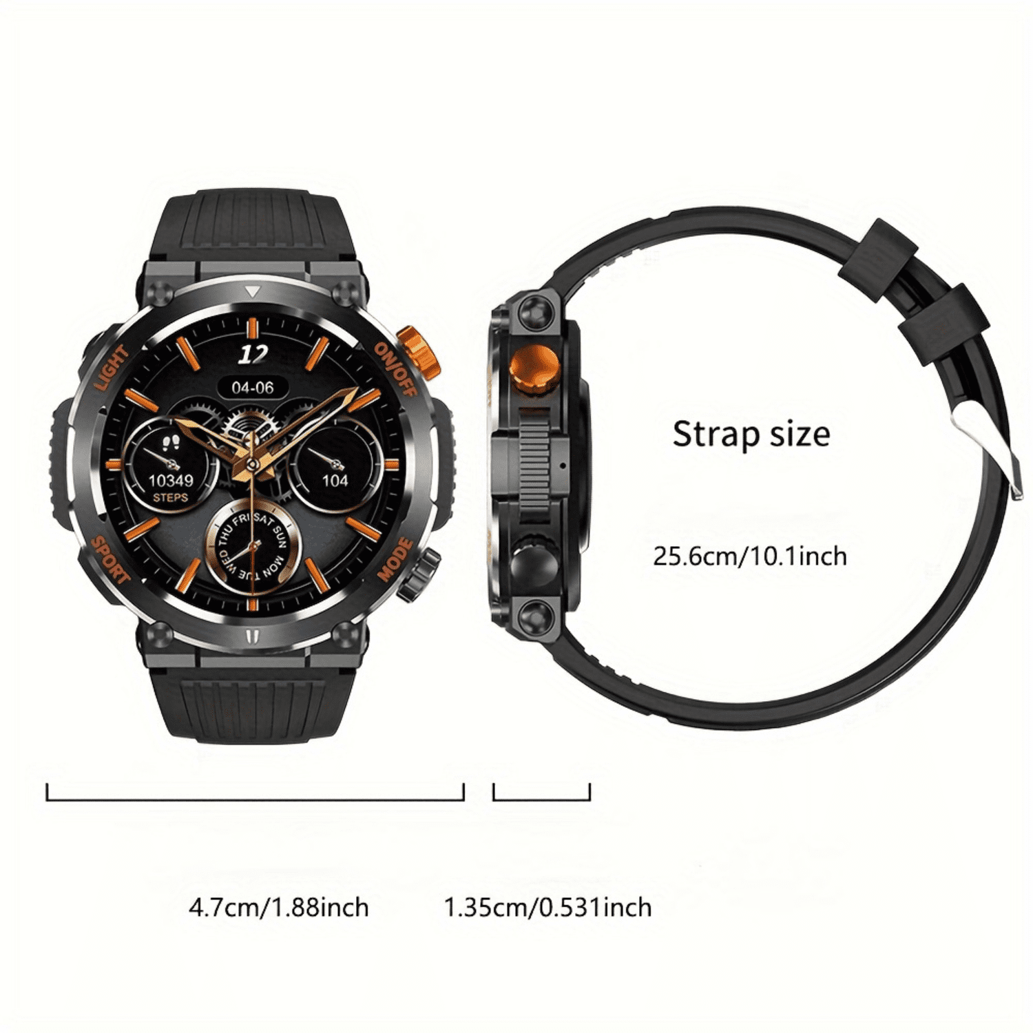 SHENZHSIDAJIANWK Durable Military Smartwatch for Men - Waterproof ...