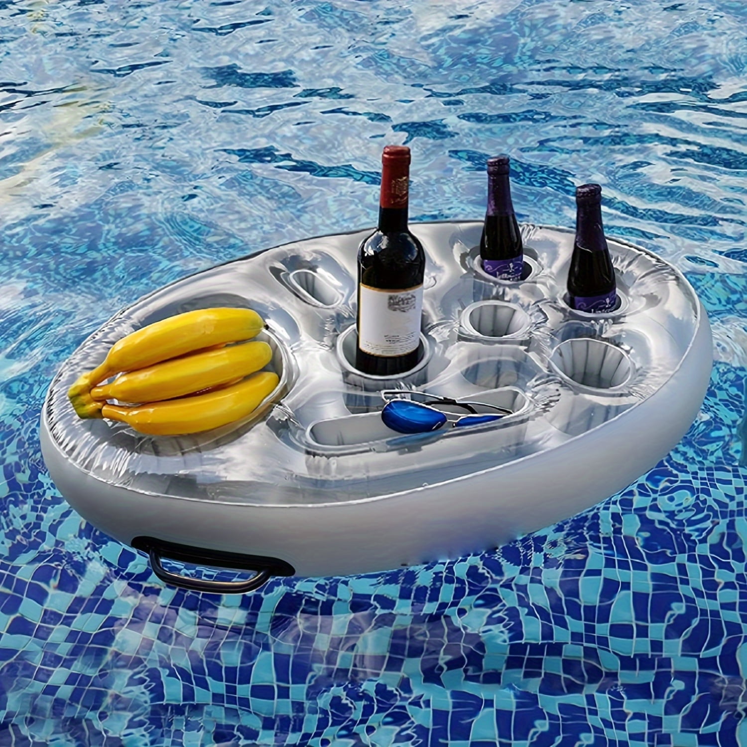 SHENZHYIQIMR Inflatable Pool Float With Ice Bucket - 70cm/27.56in ...