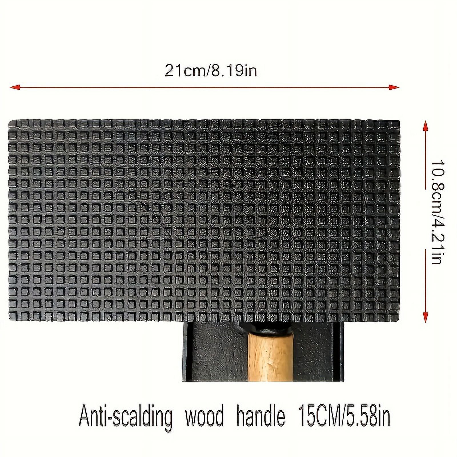 SHENZHYUSONGKJ Non-stick Iron Burger Press for Barbecue Grilling ...