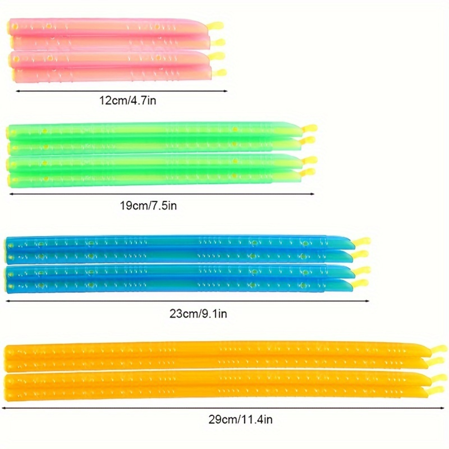 SHENZHYUSONGKJ Set of 16 Vibrant Multi-Colored Food Bag Sealing Clips ...