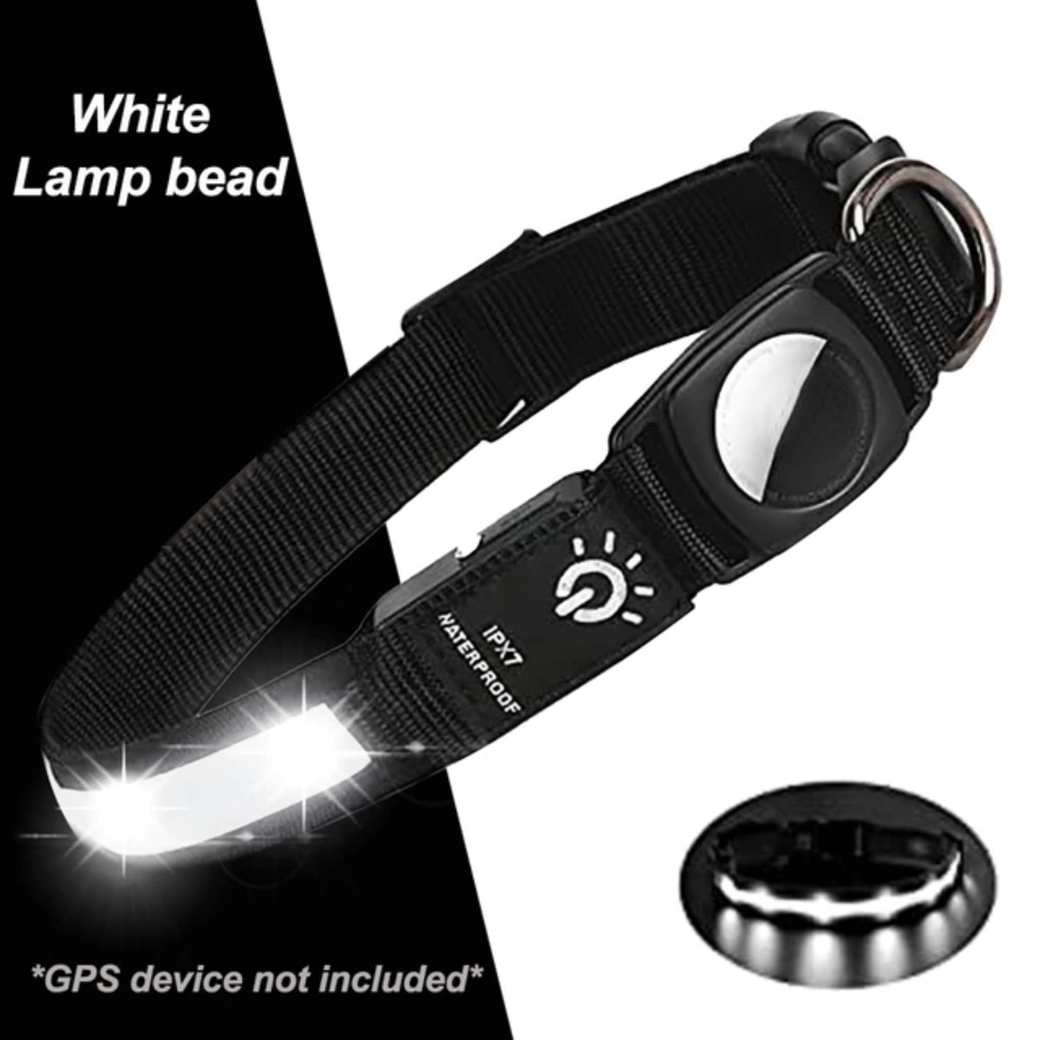 SHENZHYUSONGKJ WaterProof USB Chargeable LED Collar Light for Airtag ...