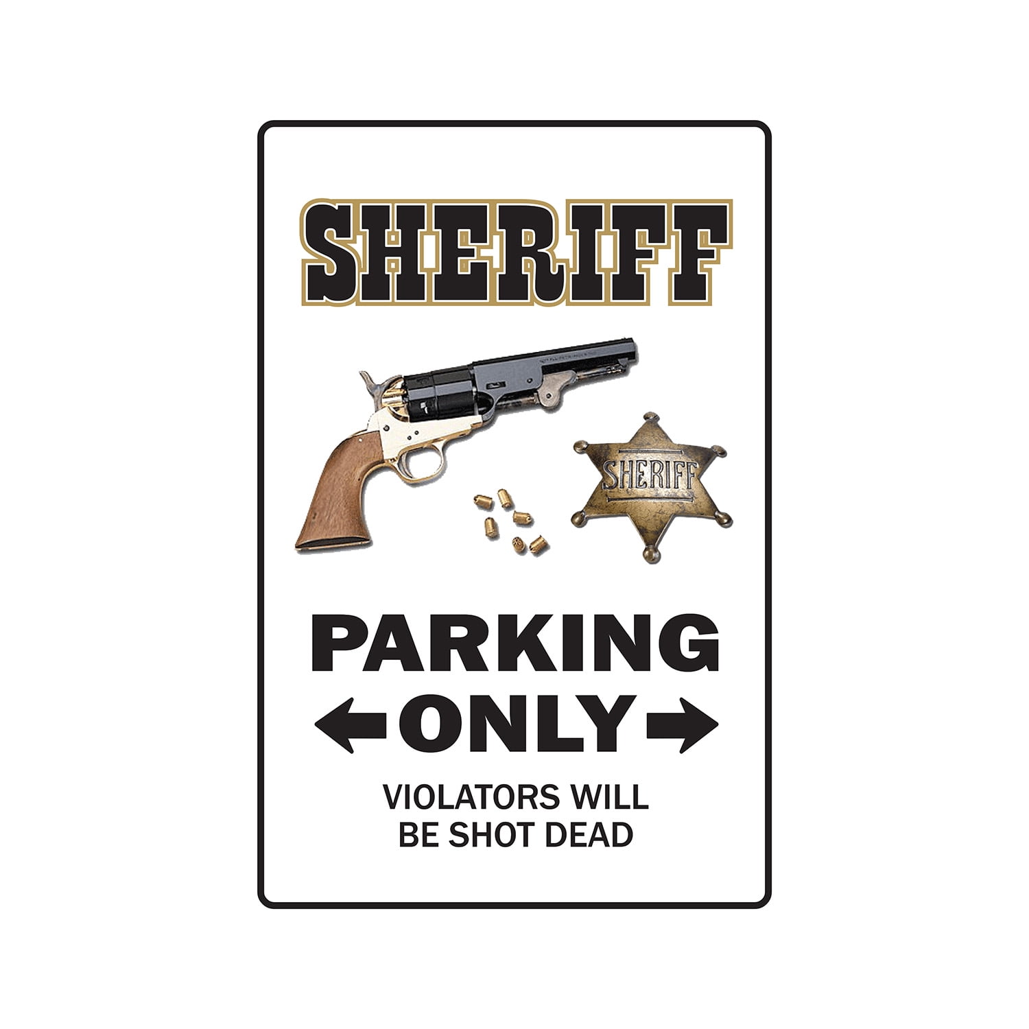 SHERIFF Aluminum Sign parking Aluminum Signs cop police deputy ...