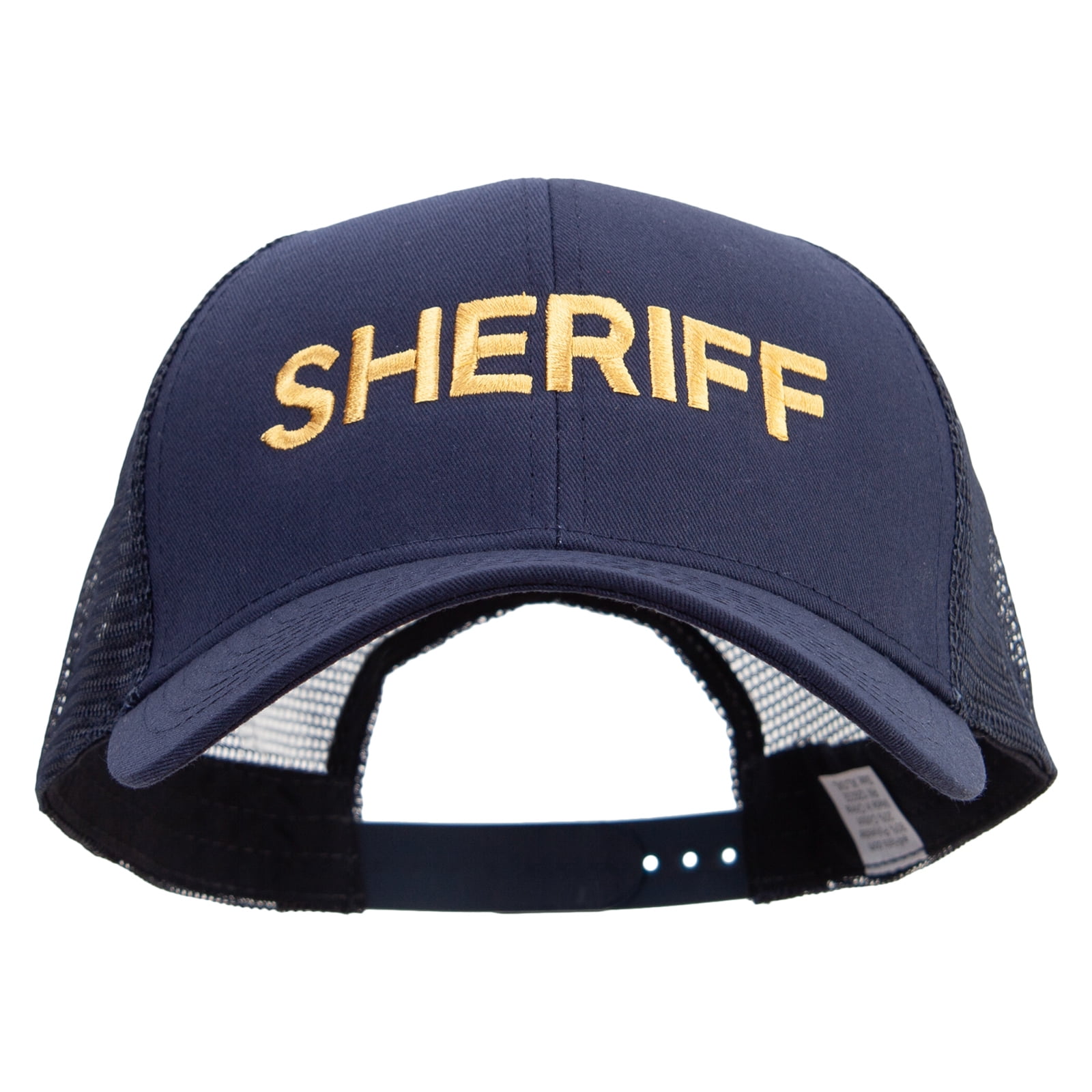 SHERIFF Embroidered Big Size Solid Cotton Twill High Profile Mesh ...