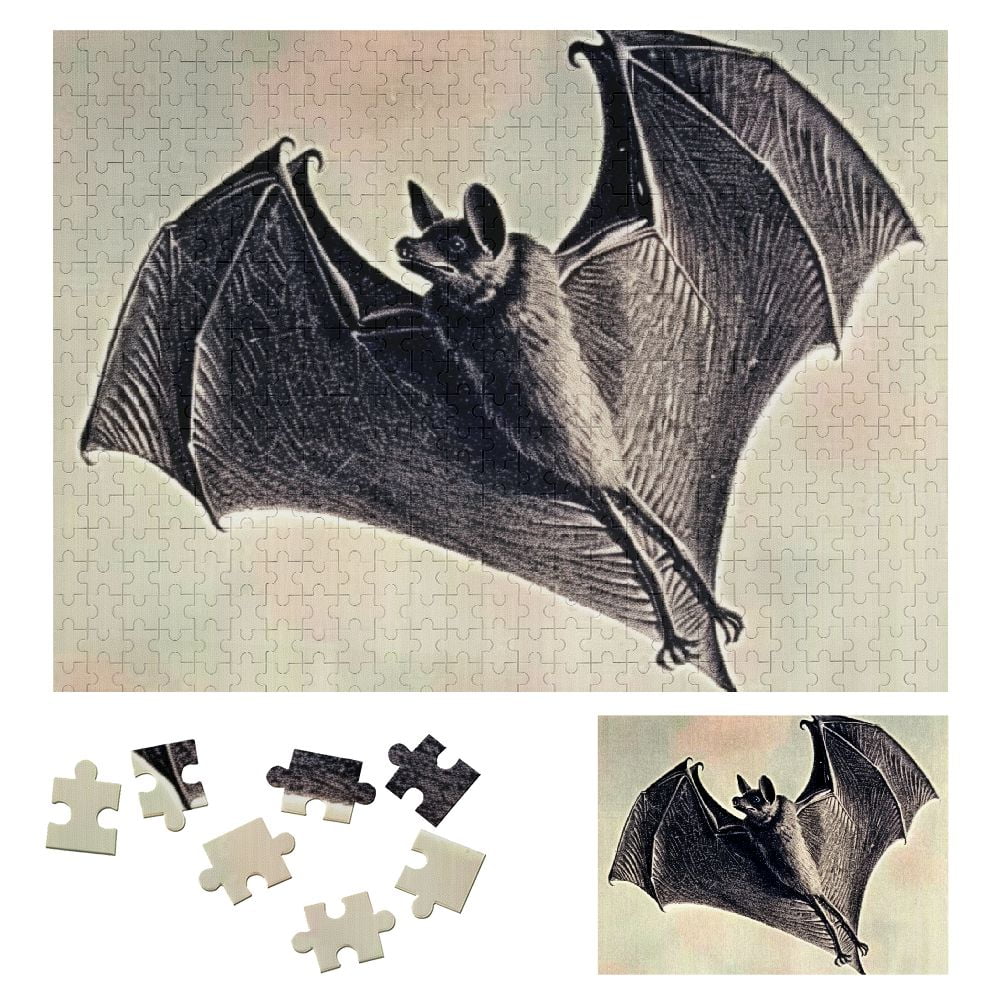 SHERONV Bat Wings Wooden Jigsaw Puzzle Leisure Game Toy Gift Family ...