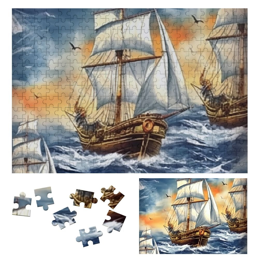 SHERONV Boat Ship Ocean Wooden Jigsaw Puzzle Impossible Puzzles Gift ...