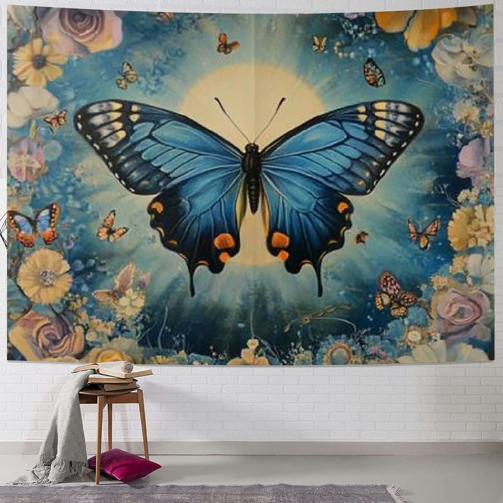 SHERONV Boho Tapestry, Leafy Sunflower Ornate Oriental Dreamcatcher ...