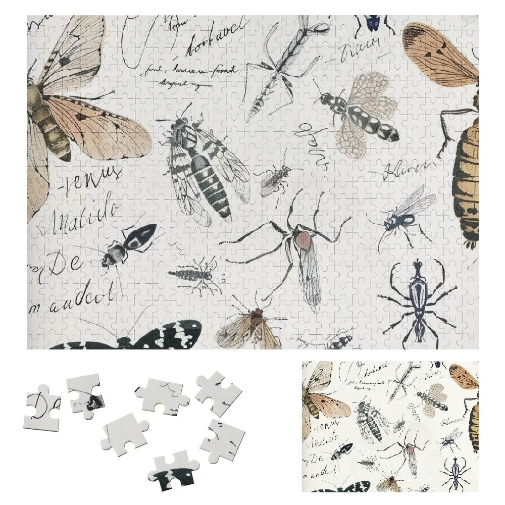 SHERONV Bugs Insects Wallpaper Wooden Jigsaw Puzzle Challenging ...