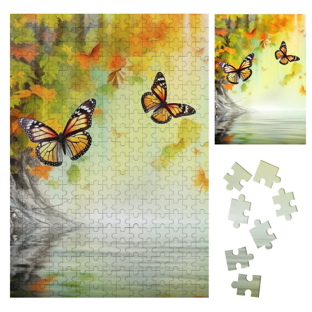 SHERONV Butterfly Water Tree Wood Puzzle Vertical Challenging Difficult ...