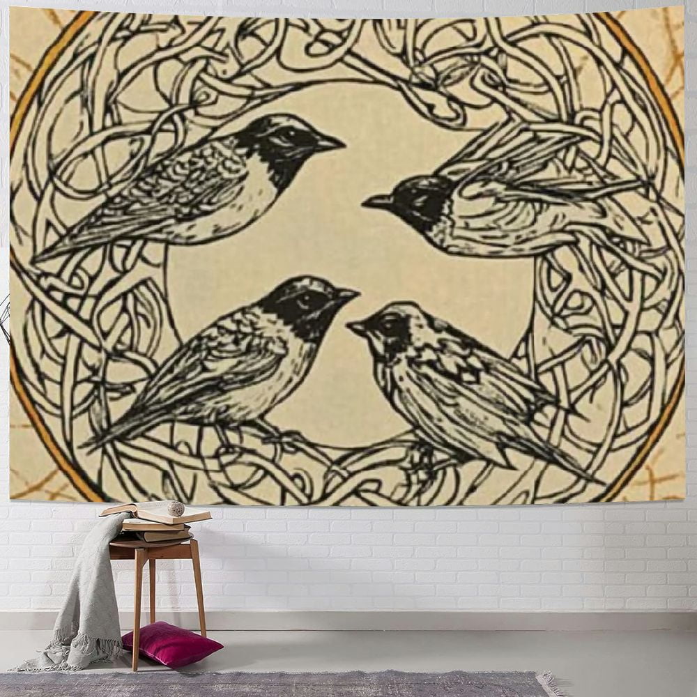 SHERONV Celtic Symbols Sun Tapestry Wall Hanging Unique Graphic ...