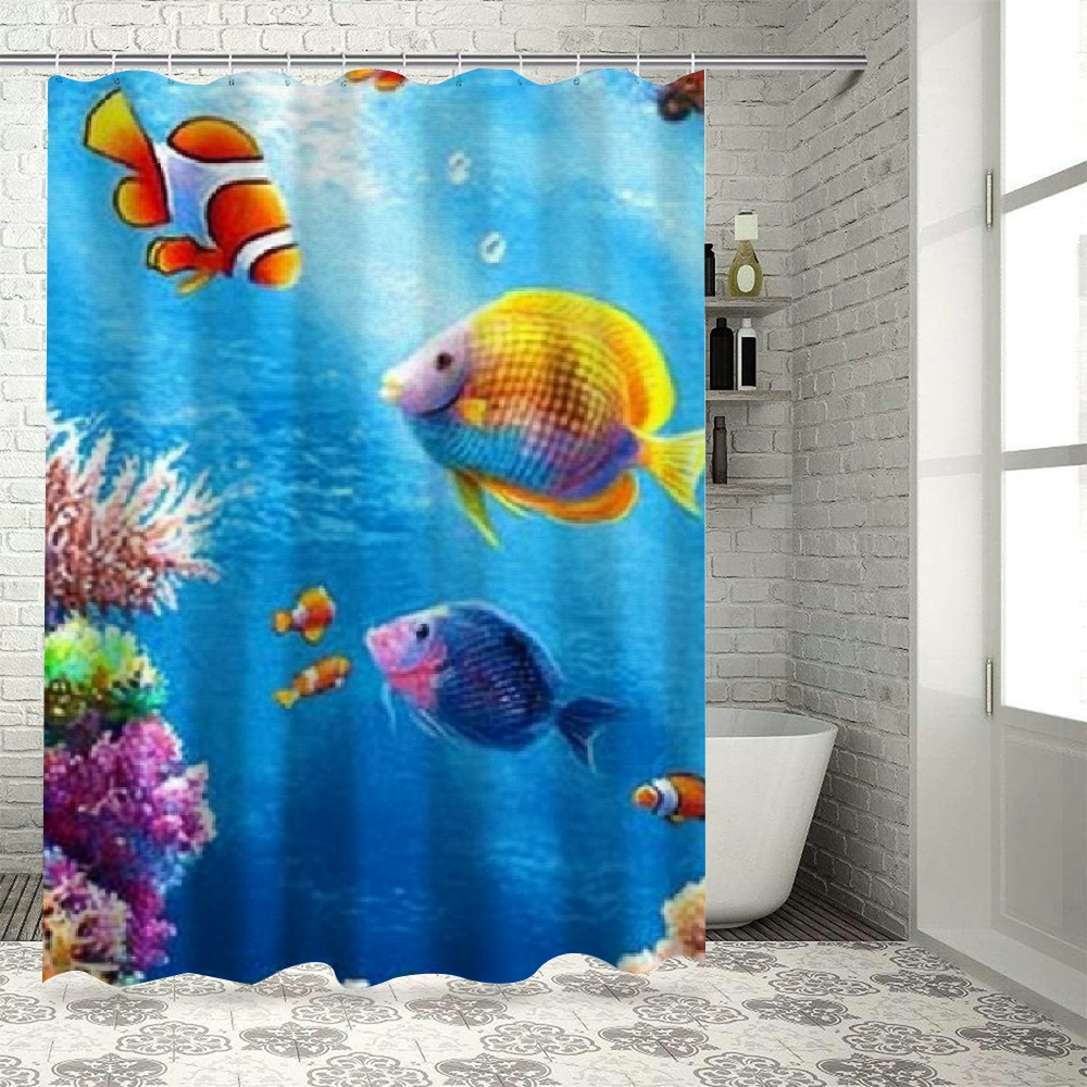 SHERONV Coral Reef Fish Chic Modern Bathroom Decor Shower Curtain 60 ...