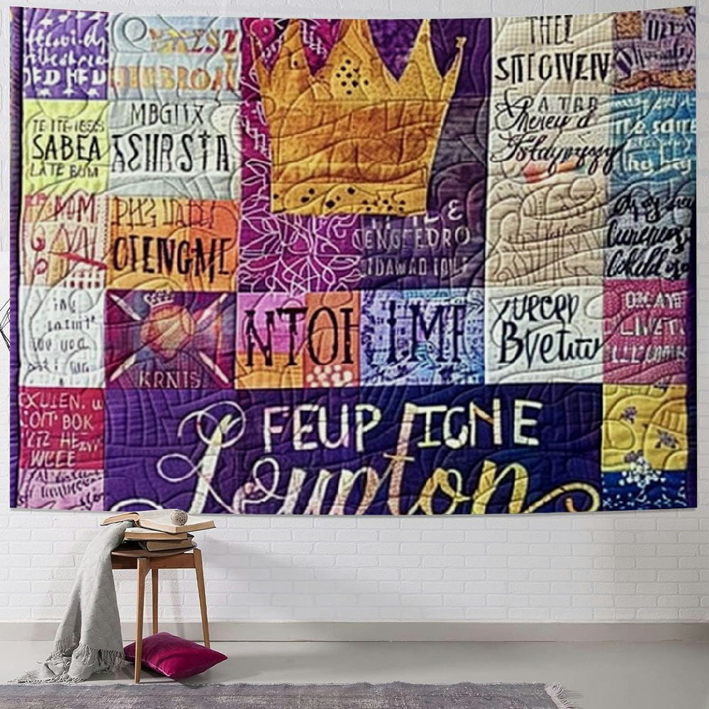 SHERONV Crown Tapestry Wall Hanging Unique Style Graphic Tapestries ...