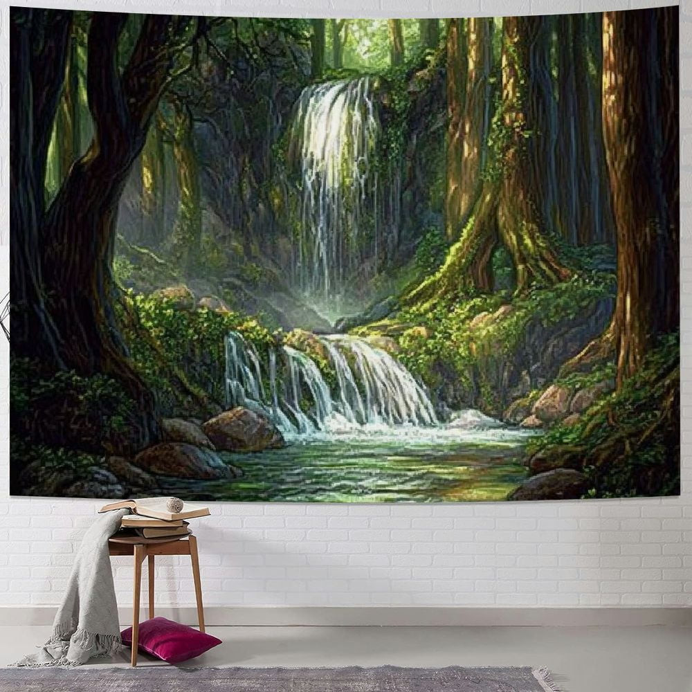 SHERONV Enchanted Forest Tapestry Fantasy Forest Tree Nature Landscape ...