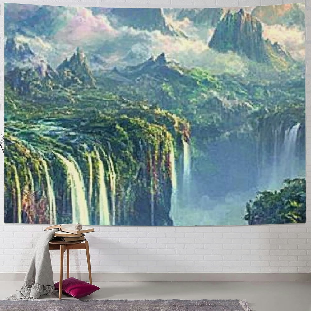 SHERONV Fantasy World Forest Tapestry Fairy Tale World Landscape Flying ...