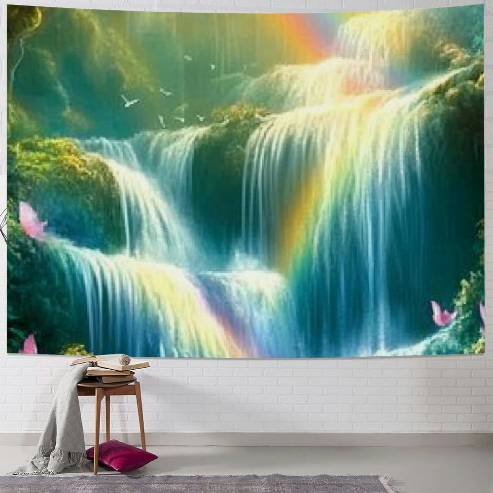 SHERONV Fantasy landscape tapestry, forest trees, tapestries, plants ...