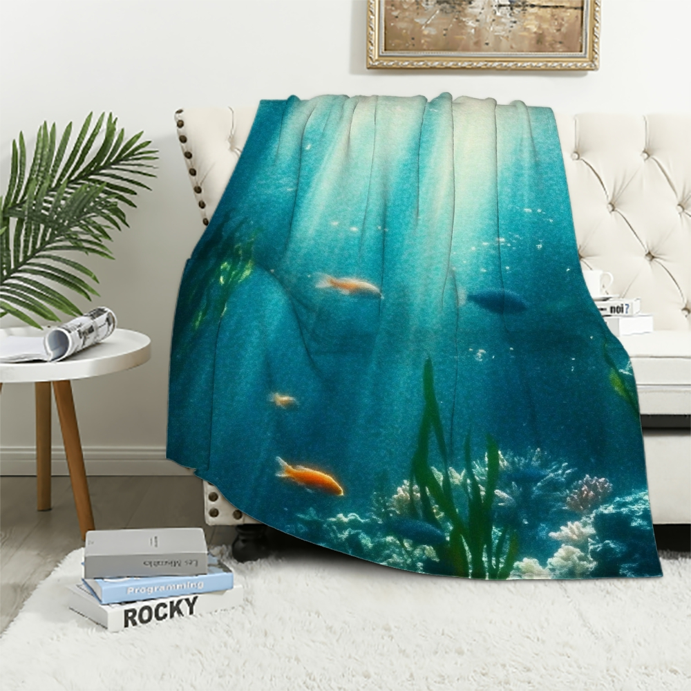 SHERONV Fish Water Sunlight Lightweight Soft Blanket for All Seasons ...