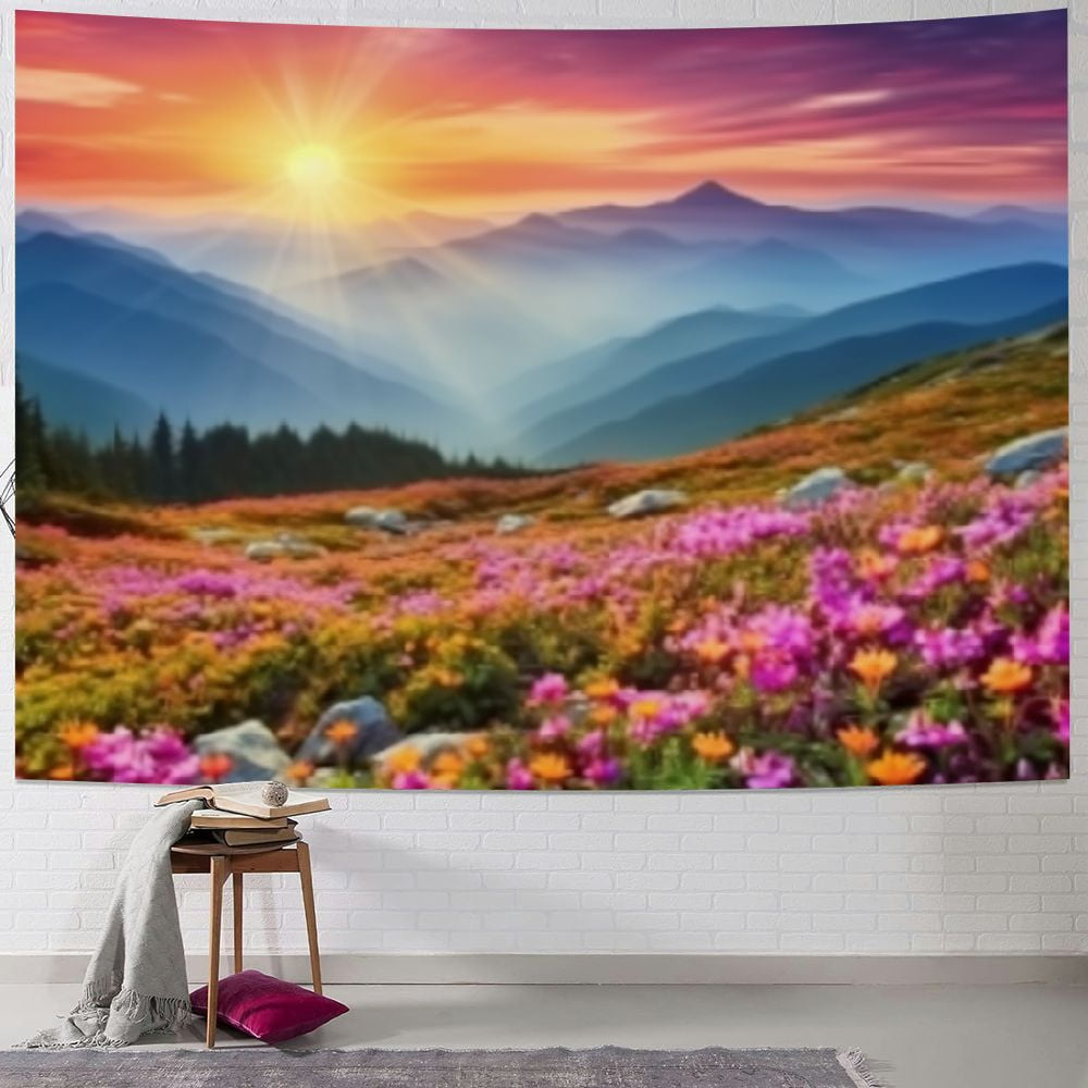 SHERONV Flower Tapestry for Bedroom Nature Tapestry Wall Hanging ...