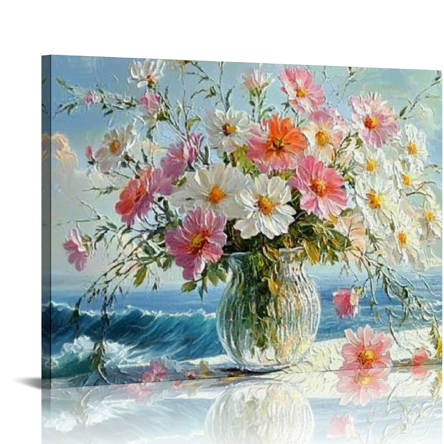 SHERONV Flower Wall Decoration Art Landscape Flower Canvas, Artwork for ...