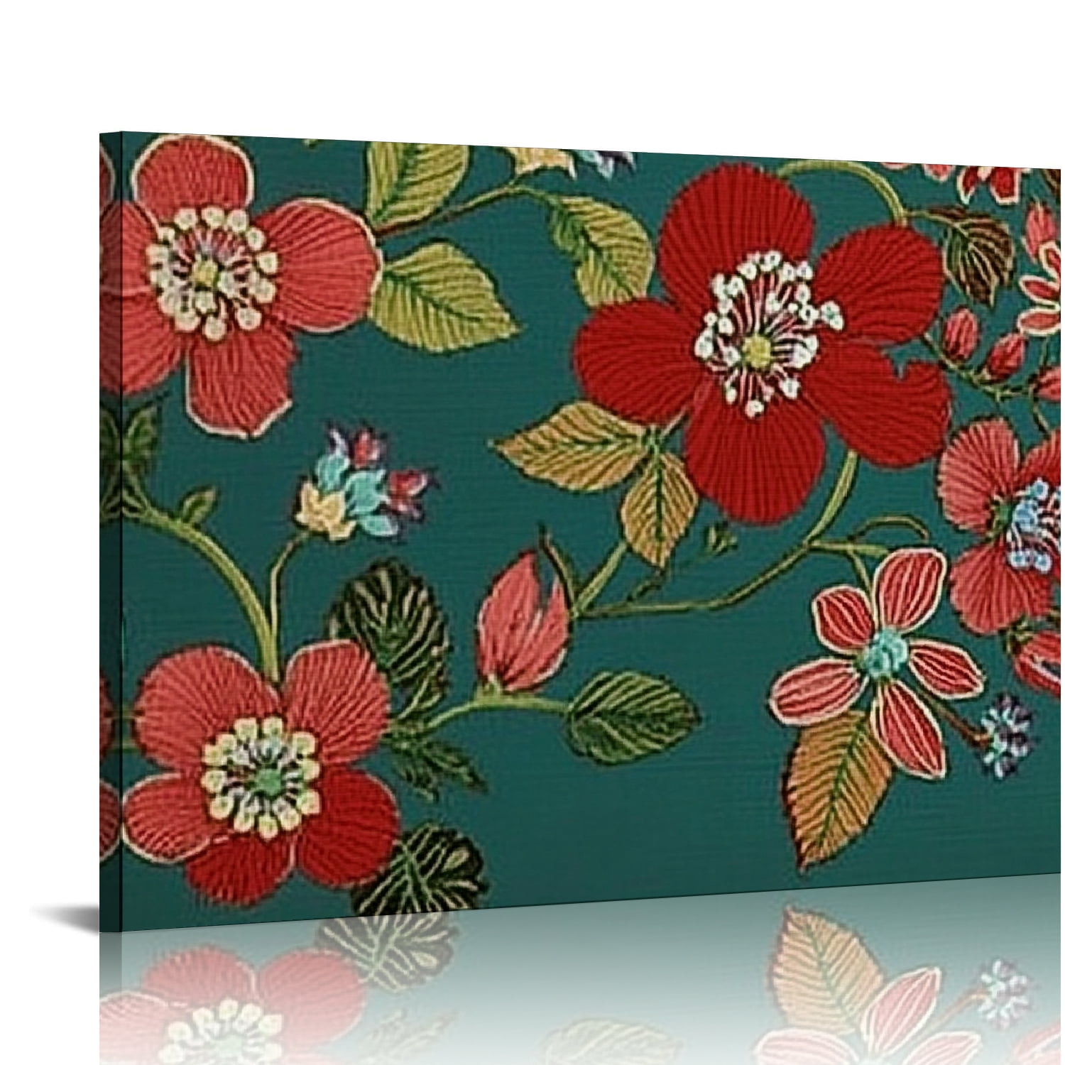 SHERONV Flowers Leaves Stem Art Modern Canvas Prints Wall Decor 20x16in ...