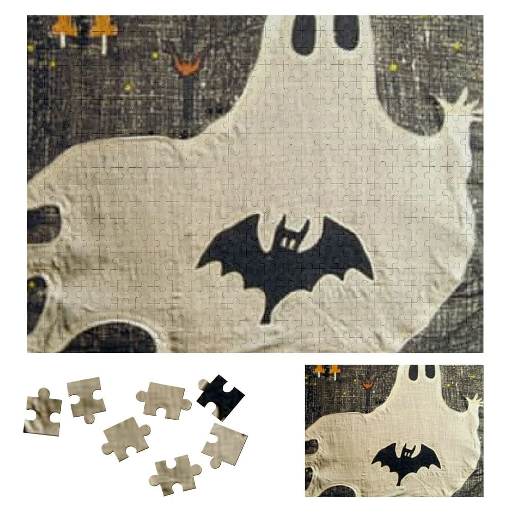 SHERONV Ghost Bat Wooden Jigsaw Puzzle Impossible Wooden Puzzles ...