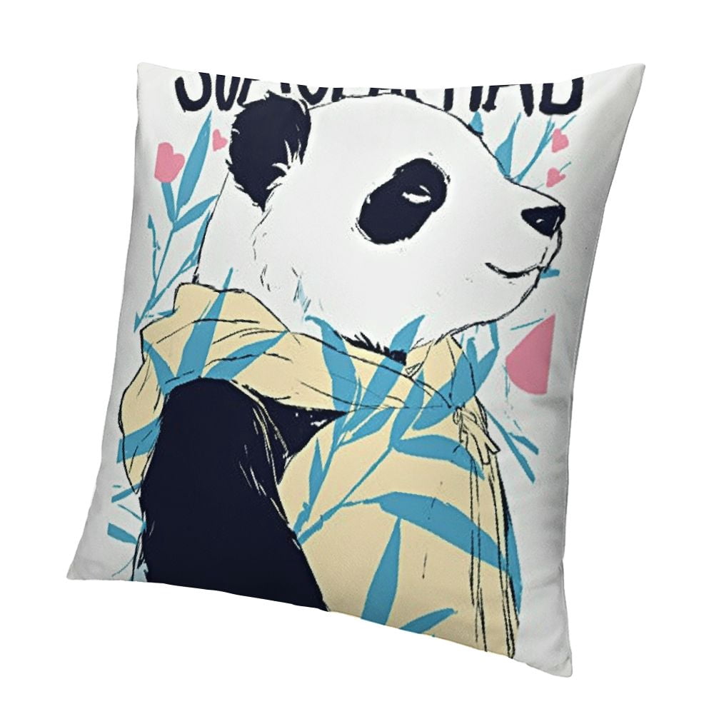 SHERONV Just A Girl Who Loves Pandas Panda Bear Throw Pillow Cover ...