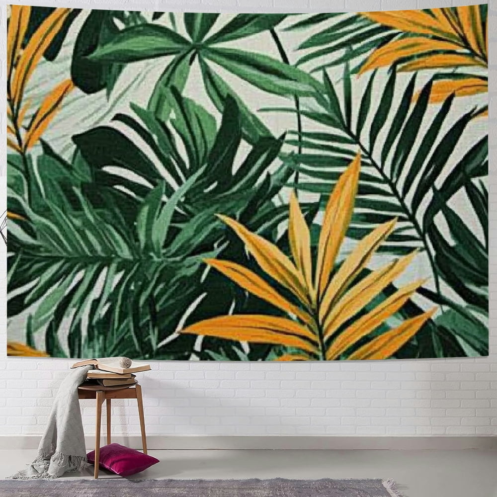 SHERONV Leaves Tapestry Wall Hanging Unique Style Graphic Tapestries ...