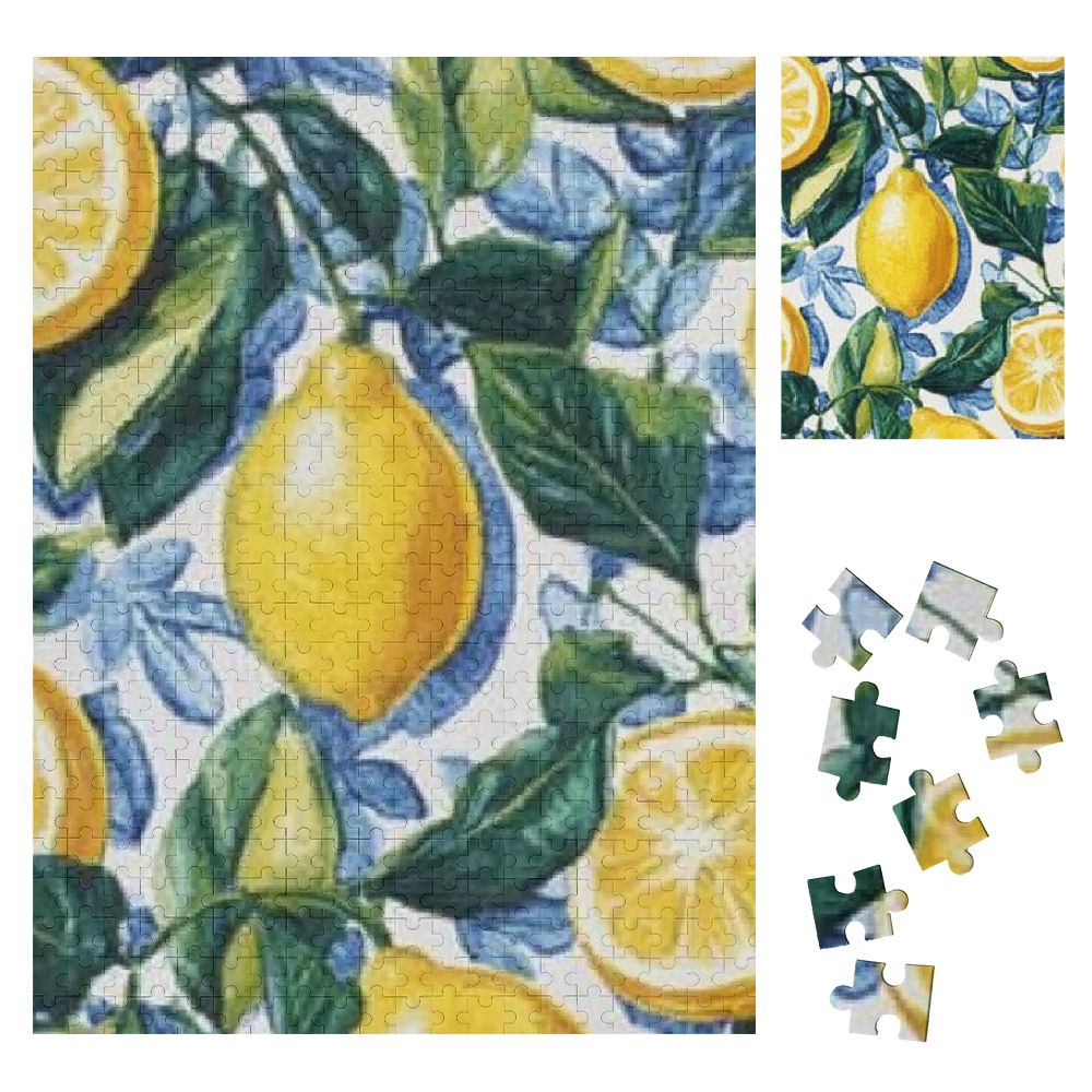 SHERONV Lemon Wooden Vertical Puzzle for Adults and Kids - Relaxing ...