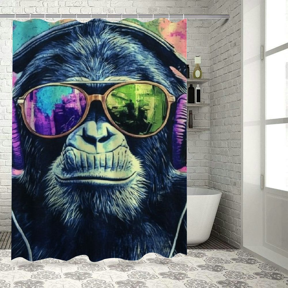 SHERONV Monkey with Accessories Bathroom Decor Set - Colorful Luxurious ...