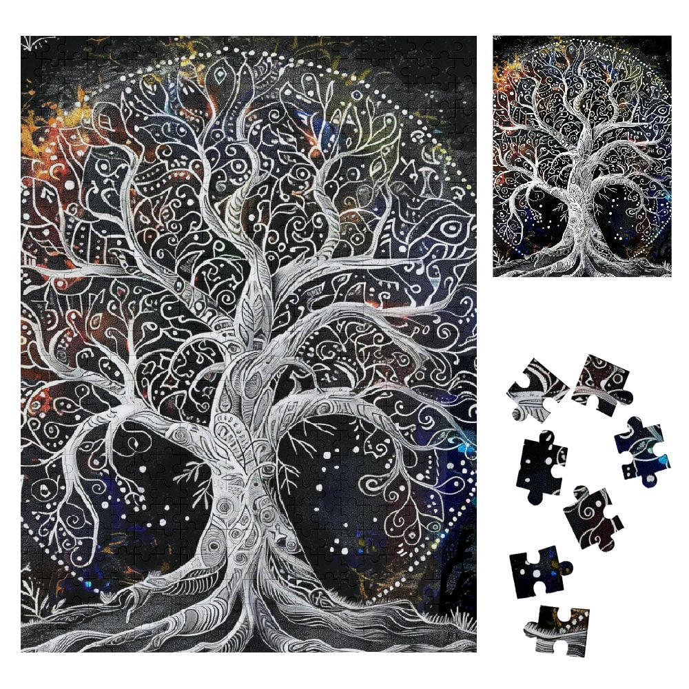 SHERONV Moon Stars Digital Art Wooden Jigsaw Puzzle Vertical Style Gift ...