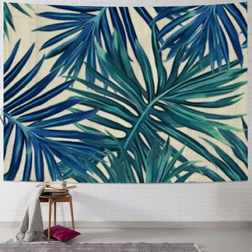 SHERONV Palm Leaf Tapestry Wall Hanging Unique Style Graphic Tapestries ...