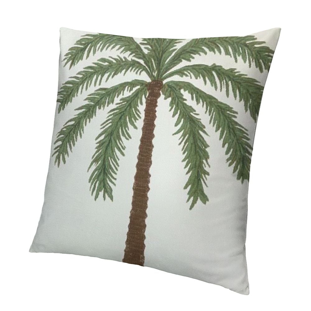 SHERONV Palm Tree Pillow Covers Coastal Tropical Plants Coconut Trees ...
