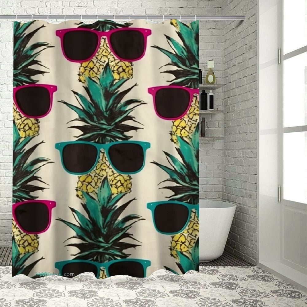 SHERONV Pineapple Bathroom Decor Set with Hooks | Vibrant Colorful ...