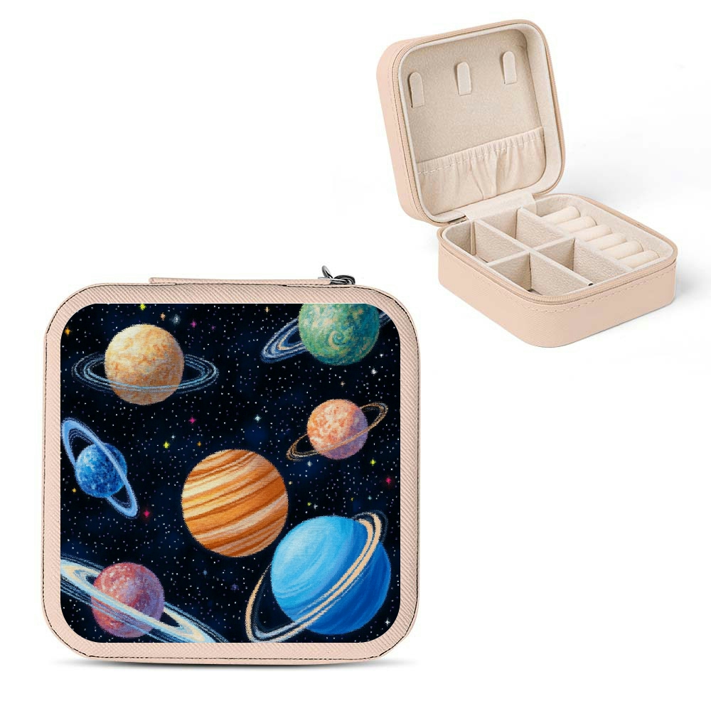 SHERONV Planets Stars Space Jewelry Box for Necklaces Rings Earrings ...