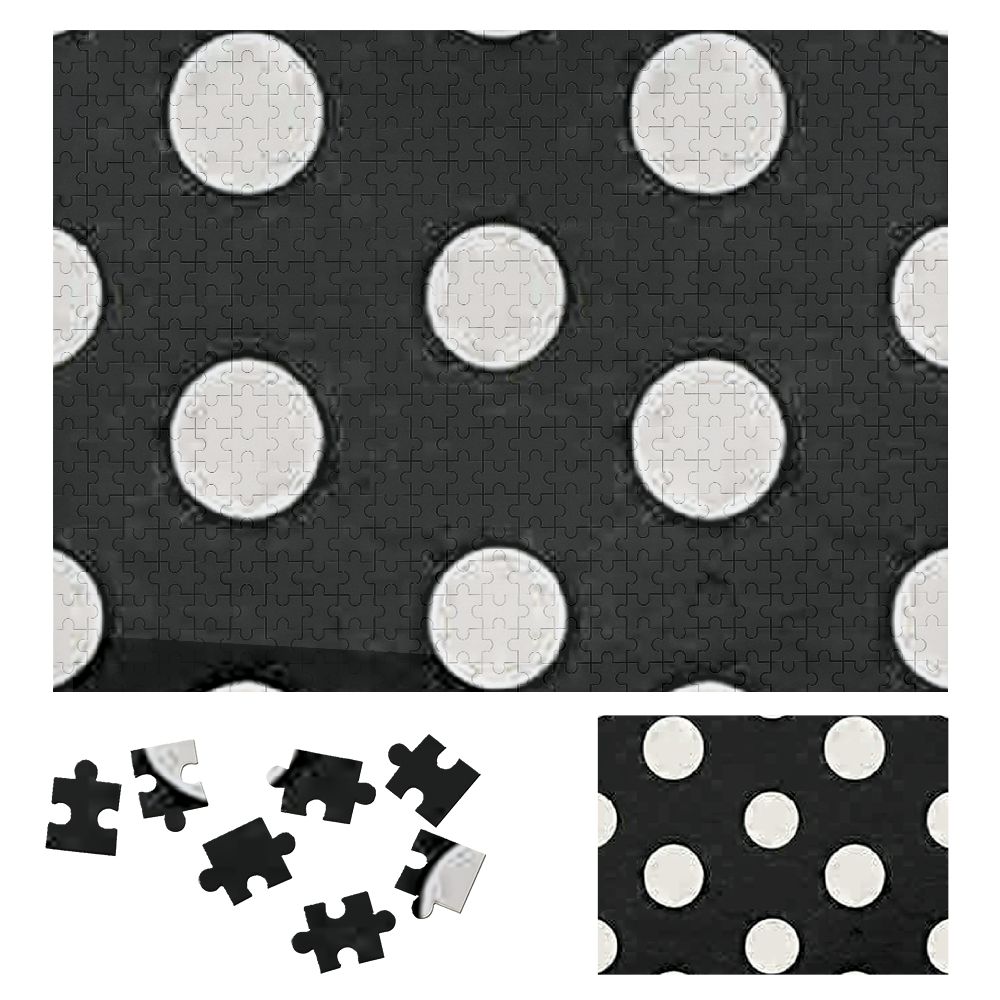 SHERONV Polka Dots Pattern Wooden Jigsaw Puzzle Challenging Difficult ...