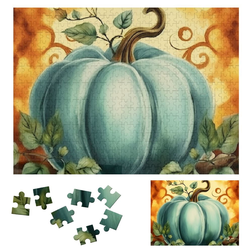 SHERONV Pumpkin Leaves Fantasy Art Wooden Jigsaw Puzzle Leisure Game ...