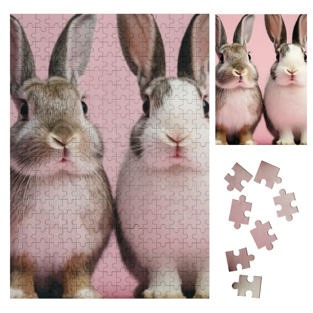 SHERONV Rabbits Wooden Jigsaw Puzzle Challenging Difficult Wood Puzzles ...