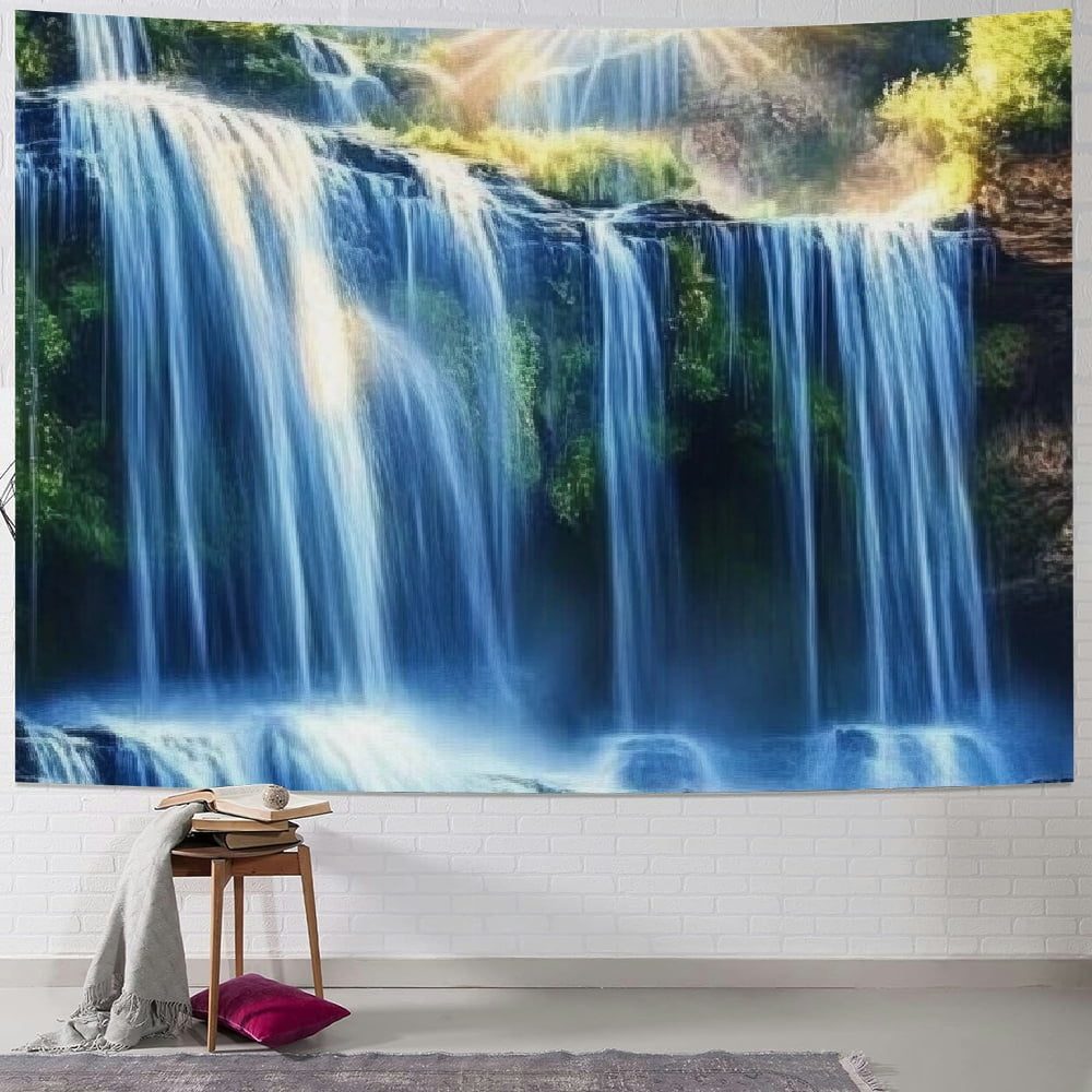 SHERONV Rainforest Landscape Tapestry Wall Hanging Green Forest ...