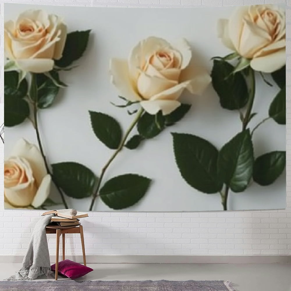 SHERONV Roses Tapestry Wall Hanging Unique Style Graphic Tapestries ...