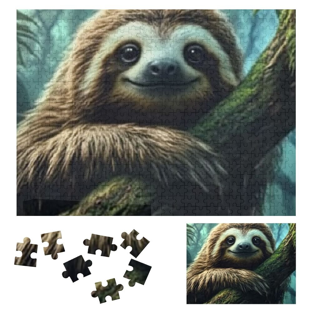 SHERONV Sloth Wooden Jigsaw Puzzle - Impossible Wooden Puzzles - Ideal ...