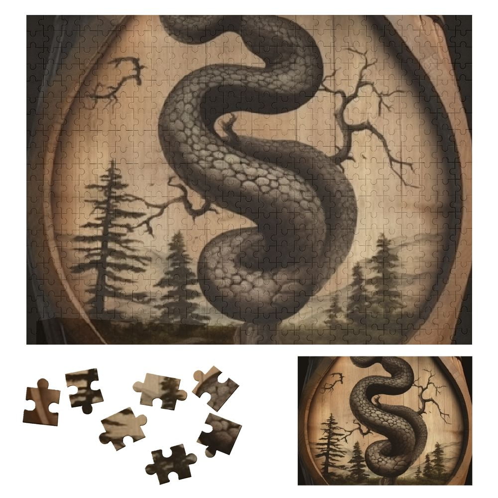 SHERONV Snake Pine Tree Wooden Jigsaw Puzzle Challenging Difficult Wood ...