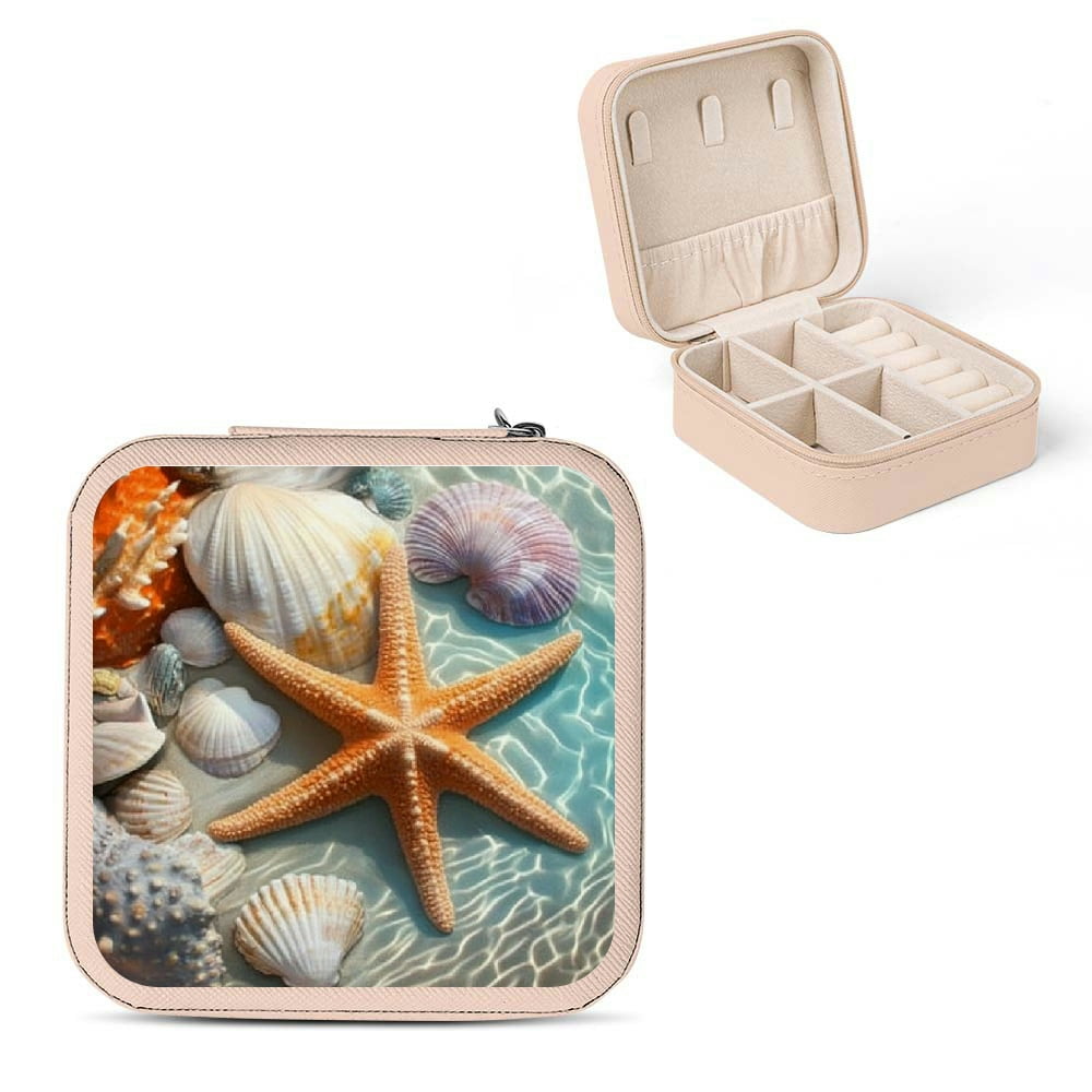 SHERONV Starfish Shells Sea Creatures Flexible Jewelry Box Pink - Walmart.com