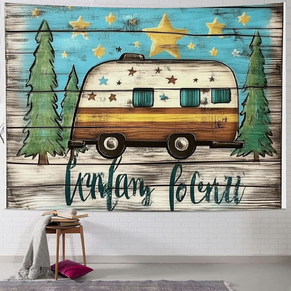 SHERONV Stars Theme Tapestry Wall Hanging Unique Style Graphic ...