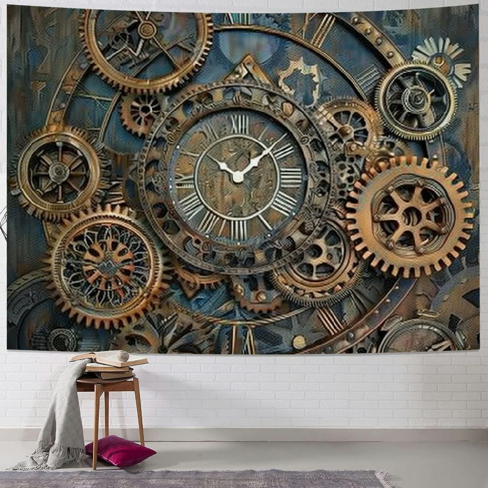 SHERONV Steampunk Tapestry Wall Hanging Unique Style for Home Wall ...