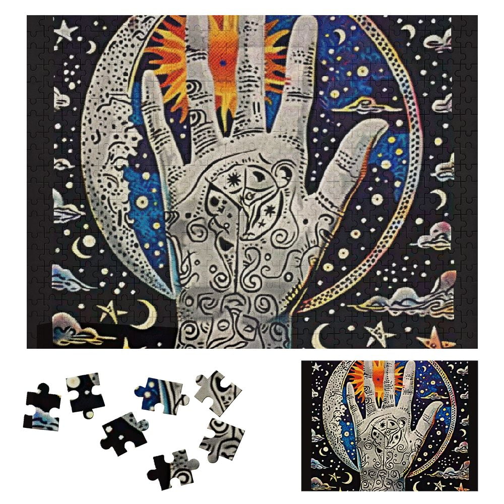 SHERONV Sun Moon Wooden Jigsaw Puzzle Horizontal Style Challenging ...